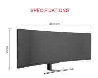 China OEM 49 Inch 5K DQHD Curved Gaming Monitor 144Hz 1000R QLED FreeSync for sale