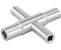 China 4 Way Sillcock Key Stainless Steel 4 Wrench Sizes 1/4 9/32 5/16 11/32 Inch Plumbing Tool for sale