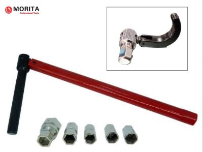 China Pipe Wrench Basin Wrench 260mm Forged Steel Tool with 15-32mm Jaw Capacity and Multiple Drive Inserts for sale