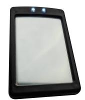 China Telescopic Inspection Mirror 65x42mm with LED Light Stainless Steel Rotatable 5 Section 285-870mm for sale