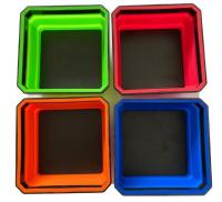 China Collapsible Silicone Magnetic Bowl 120x120x50mm with Strong Base for Bolts, Nuts, Screws Storage for sale