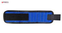 China Magnetic Wristband with 15 Strong Magnets 370x90mm Blue for Tool Holding and Small Parts Organization for sale