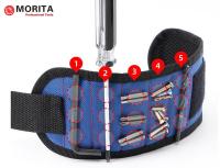 China Magnetic Wristband with 15 Strong Magnets 370x90mm Blue for Tool Holding and Small Parts Organization for sale