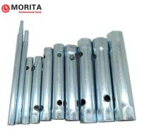 China Monobloc Spanner Set 6-22mm Zinc-Plated Steel with Tommy Bars for Plumbing Applications for sale