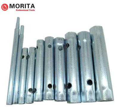 China Monobloc Spanner Set 6-22mm Zinc-Plated Steel with Tommy Bars for Plumbing Applications for sale