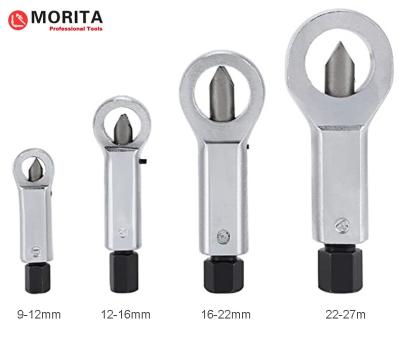 China 4 Piece Nut Splitter Set 9-27mm Carbon Steel Chrome Molybdenum Nut Cutter 195mm for sale