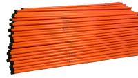 China Telescopic Stair Rods 14 Piece Set PP Plastic 1150mm Carpet Holder with Canvas Bag for sale