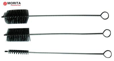 China Flue Cleaning Brush Set 3 Piece 400mm Steel Nylon Round Ø52mm Ø15mm Flat 52x30mm for sale