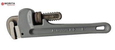 China Aluminum Pipe Wrench 8-48 Inch with Chrome Vanadium Steel Jaw HRC60+ Hardness for Industrial Pipeline Applications for sale