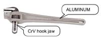 China Aluminum Offset Pipe Wrench 14