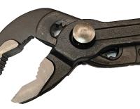China Ratchet Box Joint Water Pump Pliers 7-12 Inch Chrome Vanadium Steel with Quick Release Button and 25-40mm Clamping Capacity for sale