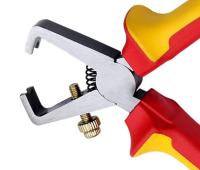 China VDE Insulated Wire Stripping Pliers 170mm 1000V AC Certified Electrical Tool Chrome Vanadium Steel for sale