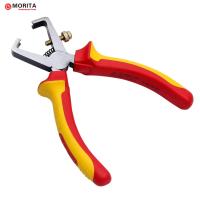China VDE Insulated Wire Stripping Pliers 170mm 1000V AC Certified Electrical Tool Chrome Vanadium Steel for sale