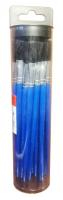 China Plastic Tube Flux Brush Bulk 25 Pcs Blue Handle Plumbing Tools 20cm for sale
