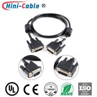 China D-SUB 15Pin Cable Male 28AWG With Magnet Rings Anti Interference for sale