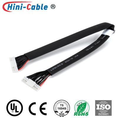 China JH 1.25mm 15Pin Black PVC Jacket 150mm Electrical Wire Harness for sale