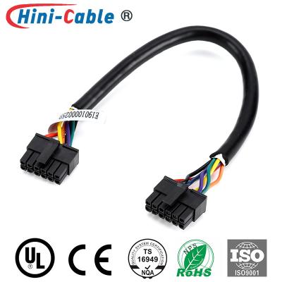 China Molex 2x6Pin Female To Female 3.0mm Multi Core Cable for sale