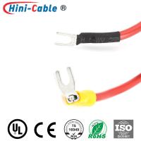 China Non-insulated Spade Terminal to Nylon-insulated Spade Terminal Bend 90° Power Control Connecting Wire for sale