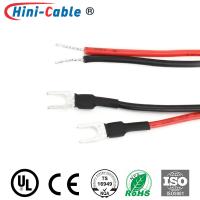 China Spade Bare Terminals To Tinned End 22AWG Power Supply Wire for sale