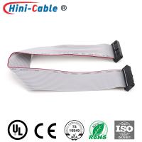 China Soft Red Side IDC 2.54mm 2x13Pin Flat Ribbon Cable for sale