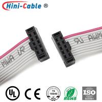 China Gray IDC Male To Male 2x5Pin 2.54 mm Pitch Ribbon Cable for sale