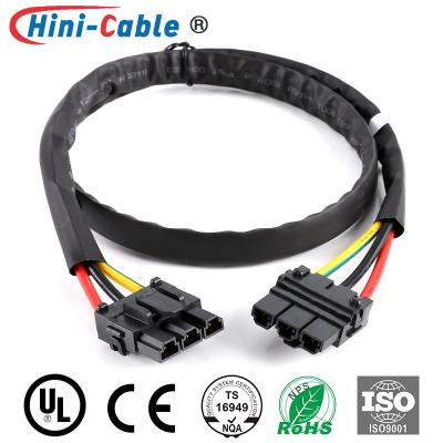 China MOLEX 10.00mm 3Pin Male To Male 850mm Power Control Wire for sale