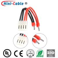 China Red Black UL1007 18AWG 3.96mm 4 Pin Custom Power Cable for sale