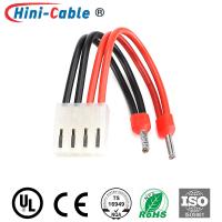 China Red Black UL1007 18AWG 3.96mm 4 Pin Custom Power Cable for sale