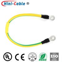 China RoHS Yellow Green UL1015 18AWG 190mm Power Supply Wire for sale