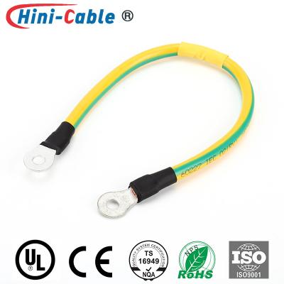 China RoHS Yellow Green UL1015 18AWG 190mm Power Supply Wire for sale