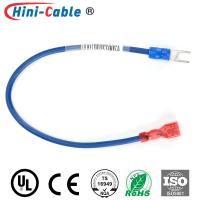 China Blue Spade Terminal To Red Female 230mm Custom Wire Harness for sale