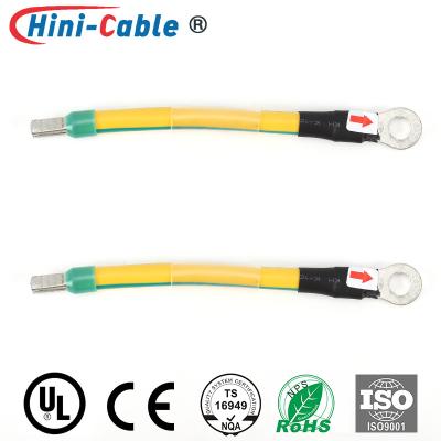 China Non-Insulated Ring Terminal to Nylon-Insulated Cord End Terminal Connecting Wire for sale
