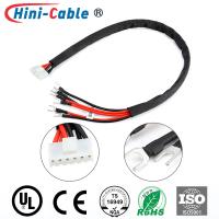 China JST Pitch3.96mm 6Pin to Spade Terminals with Heat Shrink Tube Main Power Output Wire Harness Assembly for sale