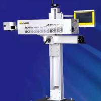 China 60W CO2 Flying Laser Marking Machine 110mm Marking Area 12000mm/s Speed for sale
