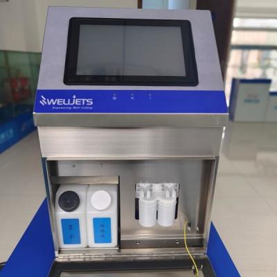 China Industrial CIJ Inkjet Printer 50um Nozzle 5 Lines High Speed Coding Machine 285m/min for sale