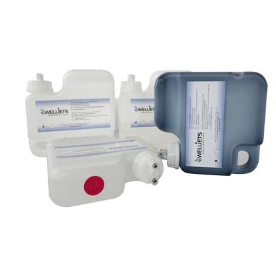 China Welljets Black Dye Based Continuous Inkjet Ink 3 Inch Rectangular Small for sale