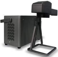 China Portable Fiber Laser Marking Machine 10kg 300mm for Metal Wood Aluminum HDPE Custom Logo for sale