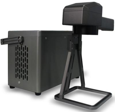 China Portable Fiber Laser Marking Machine 10kg 300mm for Metal Wood Aluminum HDPE Custom Logo for sale