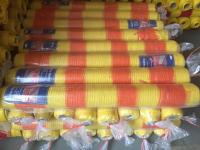 China Orange And Yellow Building Construction Safety Netting For Scaffolding for sale