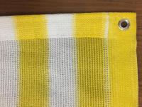 China 0.9x25m Sun Shade Net Insect Window Net Customized Yellow And White for sale