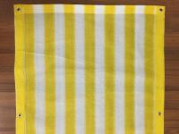 China 0.9x25m Sun Shade Net Insect Window Net Customized Yellow And White for sale