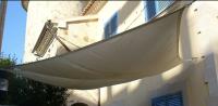 China Decorative Sunshine Outdoor Shade Sail Fabric For Garden , Beige Color for sale