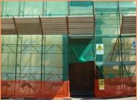 China Dark Green Construction Safety Netting For Scaffolding , HDPE Building Net for sale