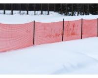 China PP / PE Orange Snow Fence Construction Safety Netting , Diamond Grid for sale