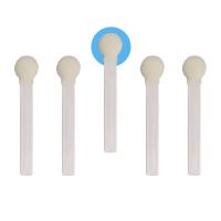 China White PP Stick Round Head Foam Swabs 30mm Diameter for sale