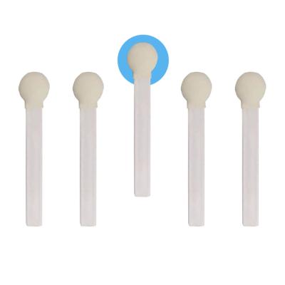 China White PP Stick Round Head Foam Swabs 30mm Diameter for sale