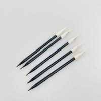 China Spiral Pointy Foam Tip Swabs Black For Printer Electronic Cleaning for sale