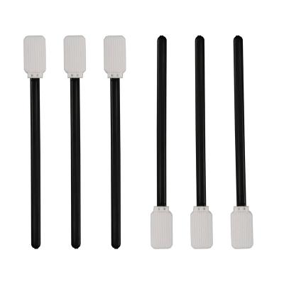 China 2 Layers Square Large Format Printer Cleaning Polyester Swabs With Black Handle for sale