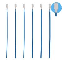 China 6.5 Inches Lint Free Paddle Dacron Head Polyester Swabs For Cleanroom for sale