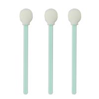 China 50Pcs Ink Absorbency Round Printhead Dry Foam Cleaning Swabs 5 Inch for sale